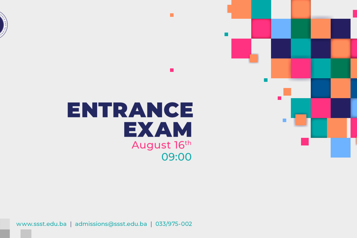 ENTRANCE EXAM - SSST - Sarajevo School of Science and Technology
